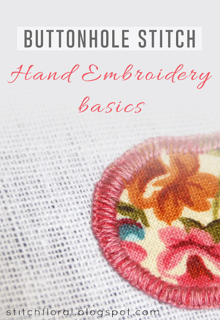 Buttonhole stitch Lesson 1: the basics - Stitch Floral
