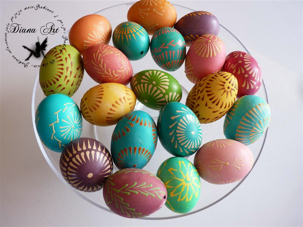 Diana Art : Pisanki malowane woskiem pszczelim