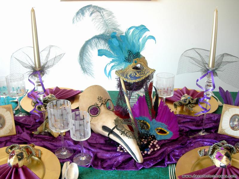Decoracion de mesas: Mesa Carnaval Veneciano