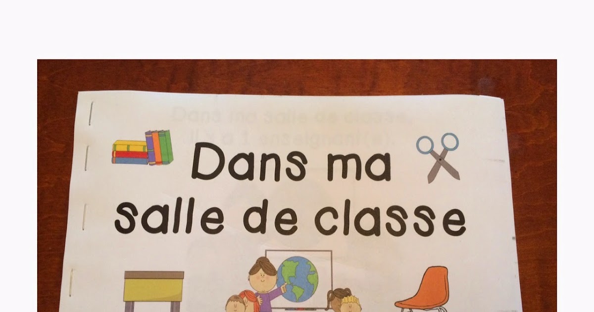 Dans ma salle de classe... - Primary French Immersion Resources