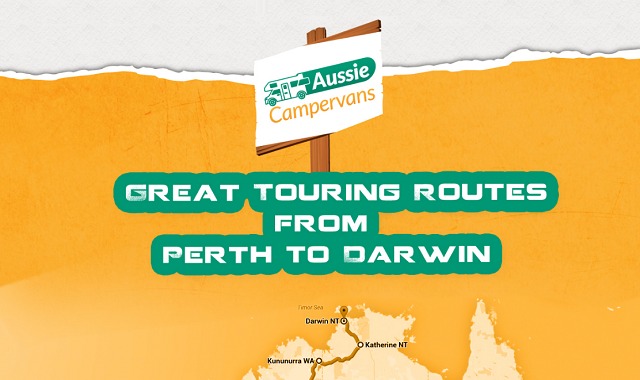 Great Touring Routes from Perth to Darwin #infographic - Visualistan