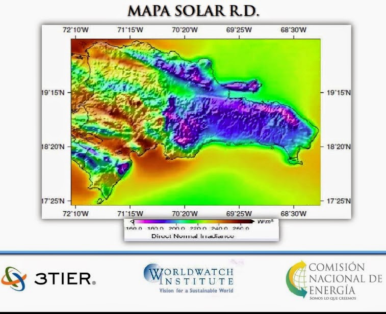 Energías Renovables RD: Mapa potencial solar de la República Dominicana