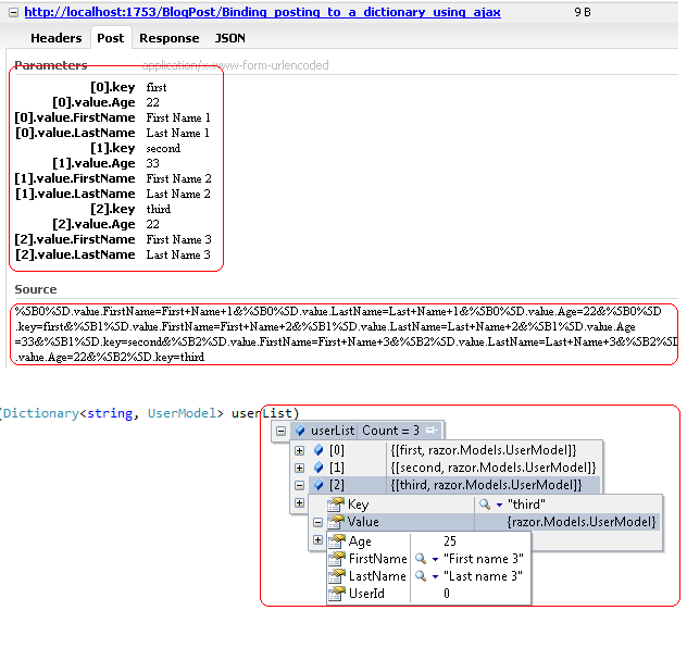 Anup Das Guptas Blog Binding Posting To A Dictionary In Mvc 3 Using Jquery Ajax