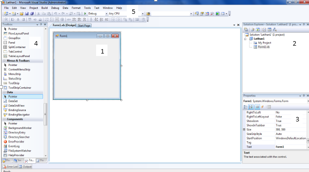 Ini merupakan tampilan dari vb.net