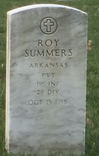 116th Infantry Regiment Roll of Honor: PVT Roy Summers