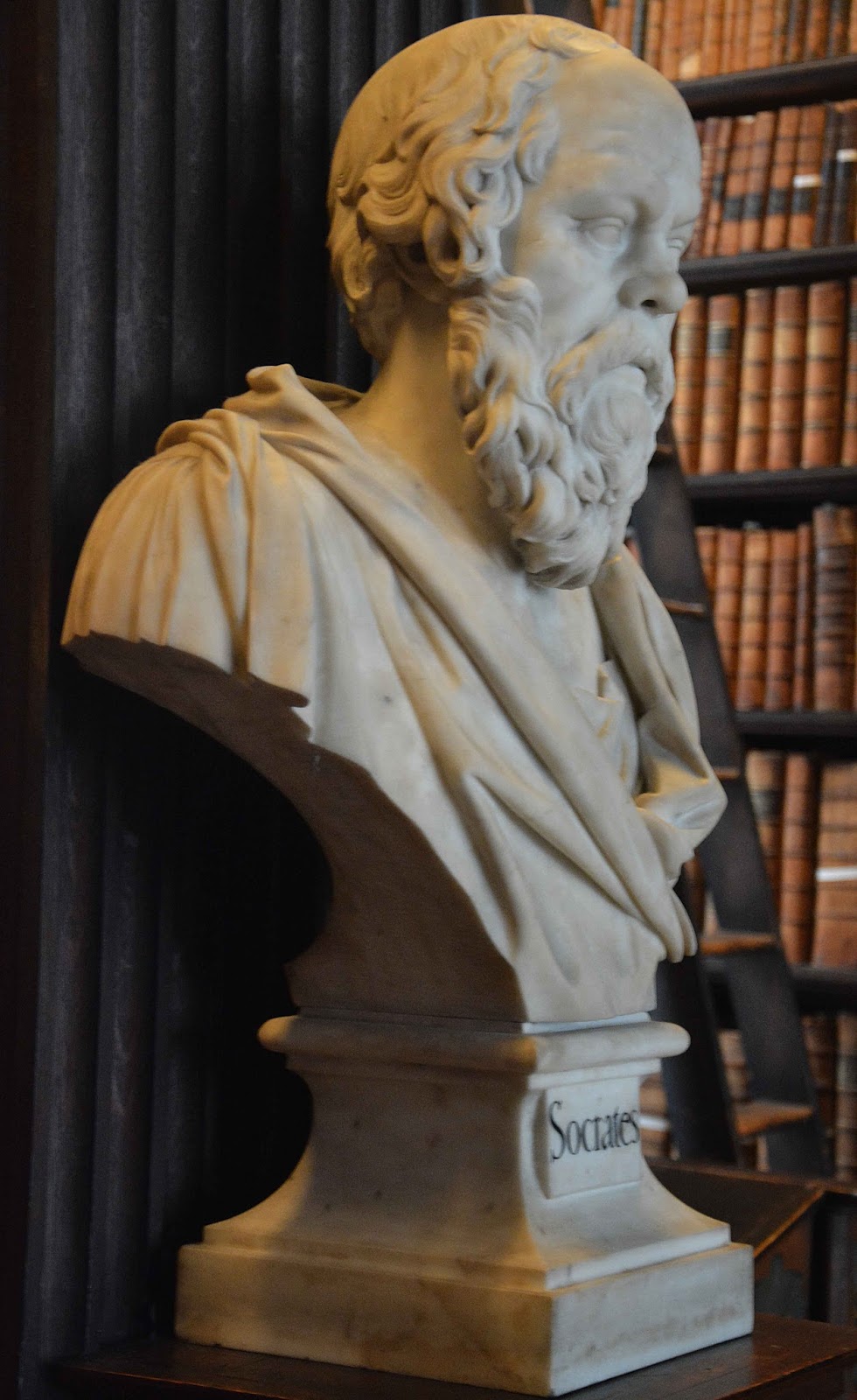 Bath, Art and Architecture: Bust of Socrates in the Long Room, Trinity ...