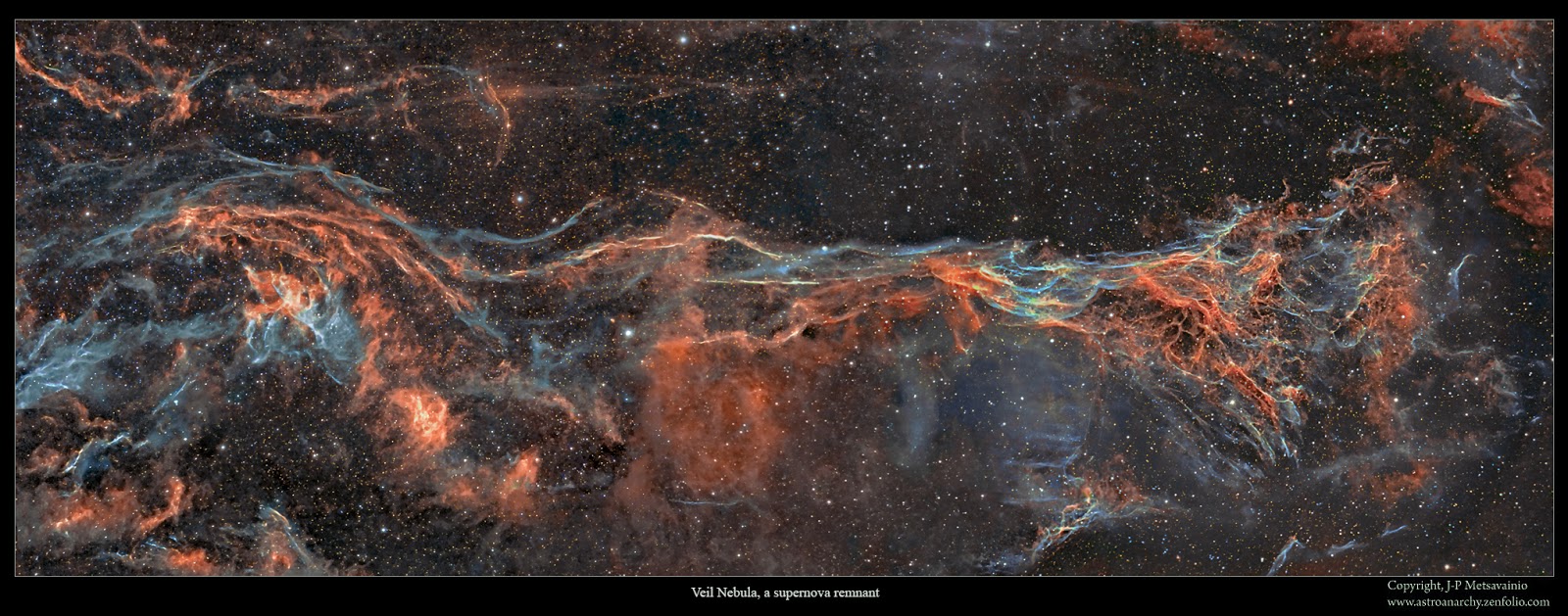 Astro Anarchy: Filaments of the Veil Nebula in visual spectrum