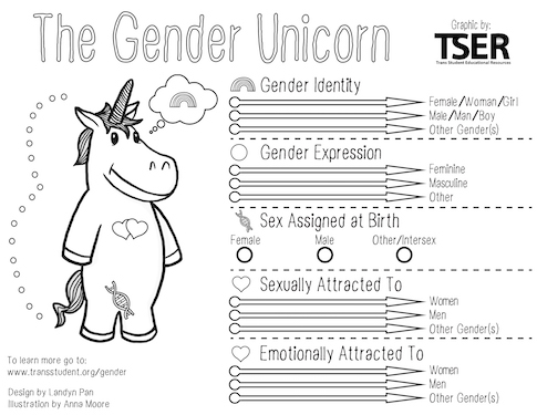 Salisbury News: ‘Gender Unicorn’ for Kids Lets Them Color in Their ...