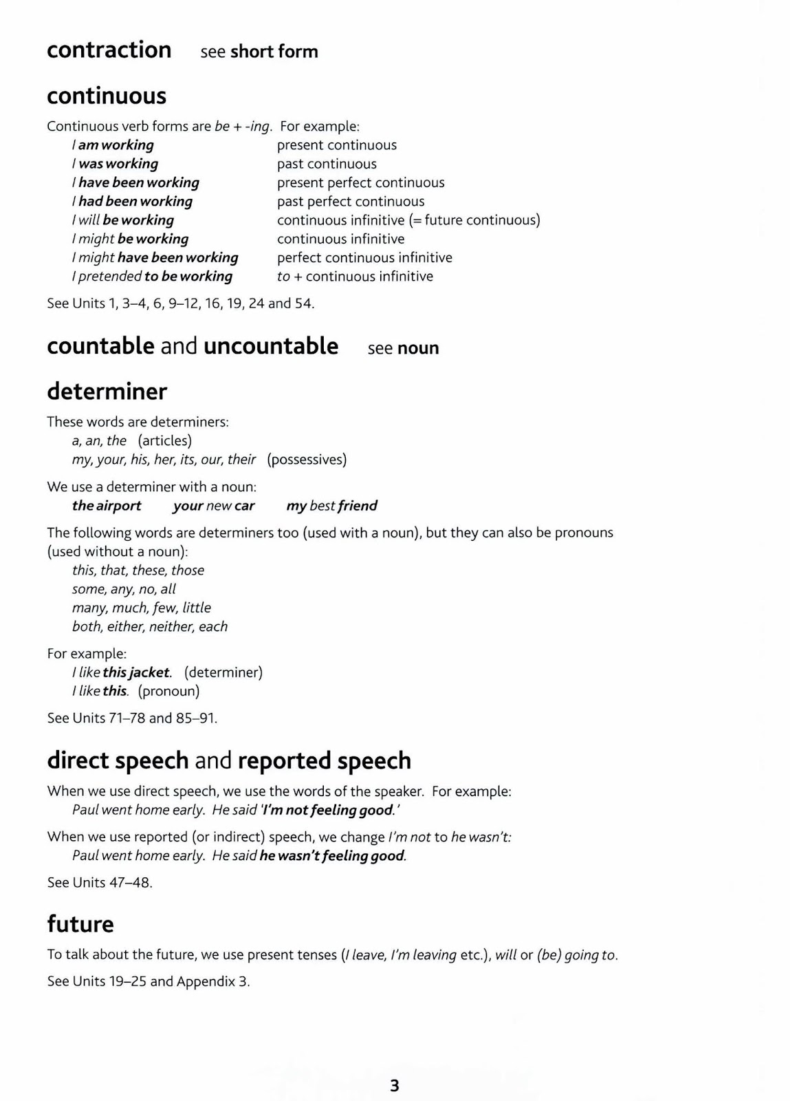 Key to Study guide - Index - English Grammar in Use