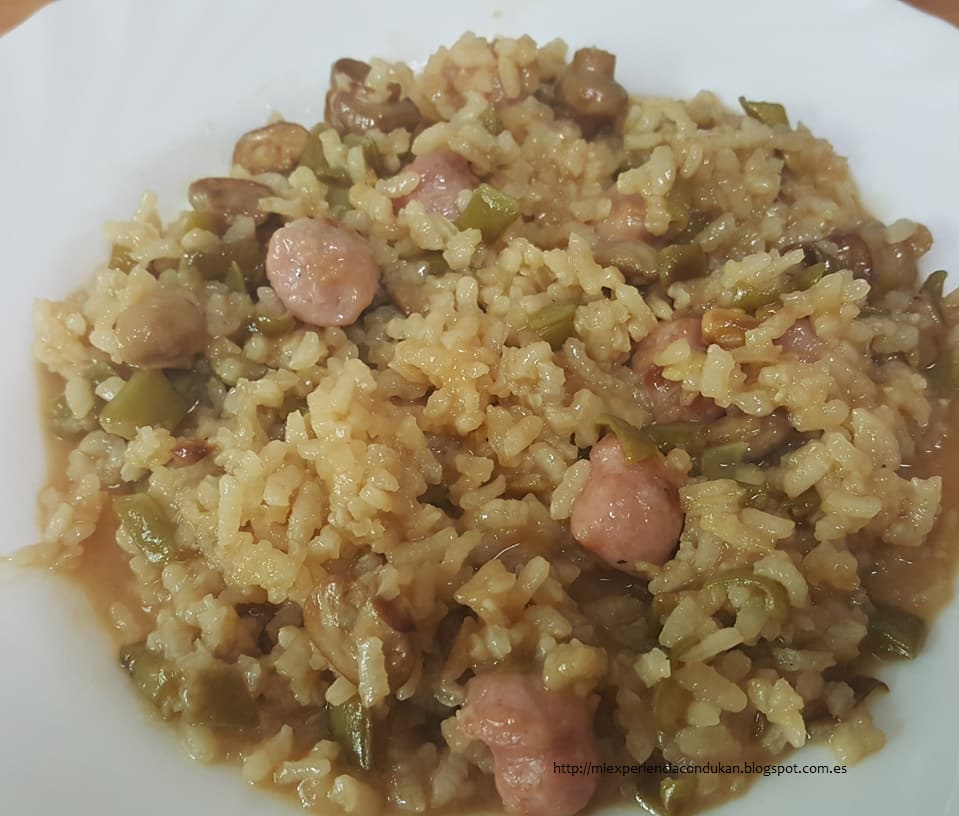 DE CRUCERO Y CONSOLIDACIÓN CON DUKAN : ARROZ CON SALCHICHAS DE POLLO Y ...