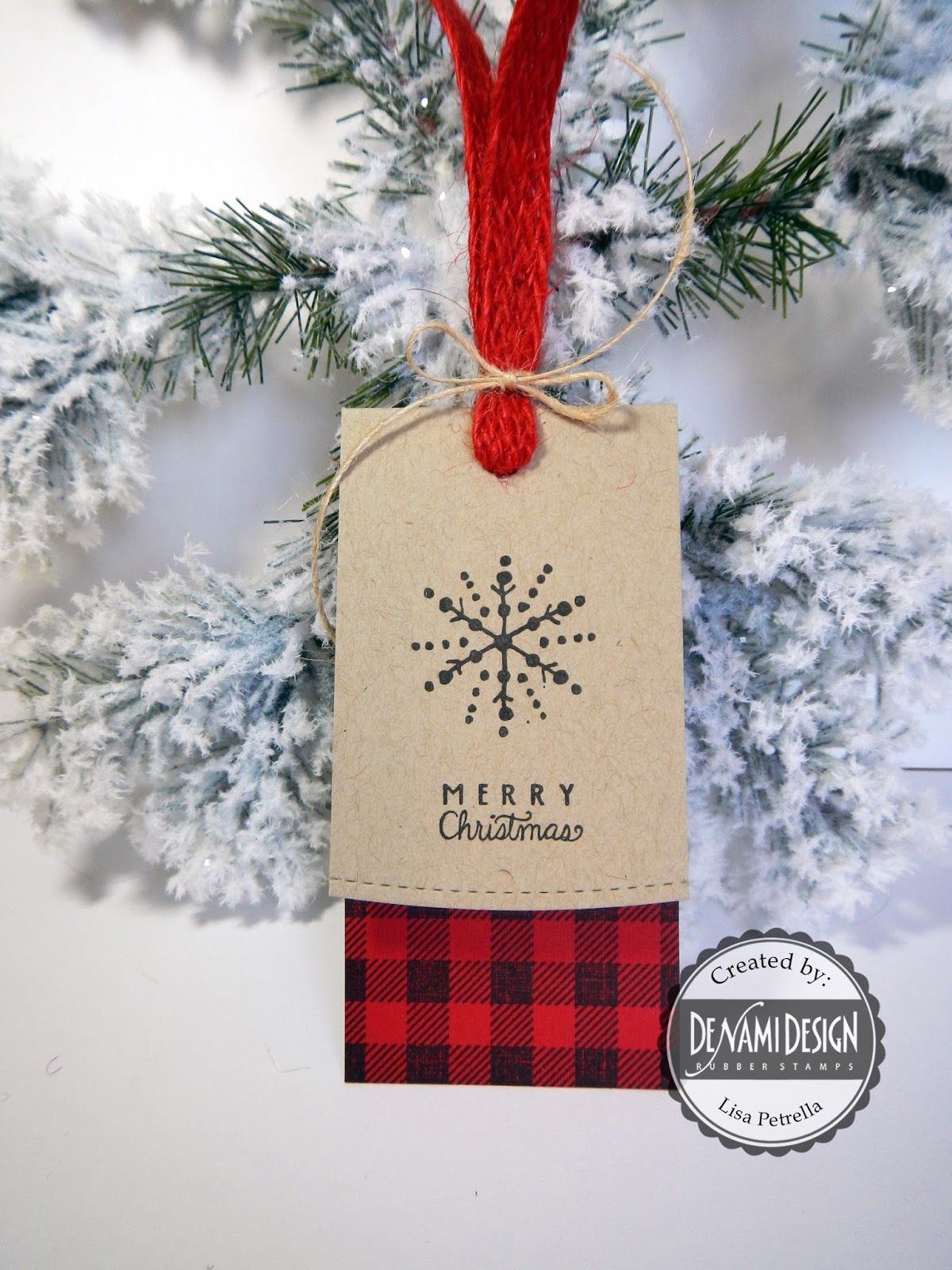 DeNami Design Blog: Christmas Flannel Gift Tags