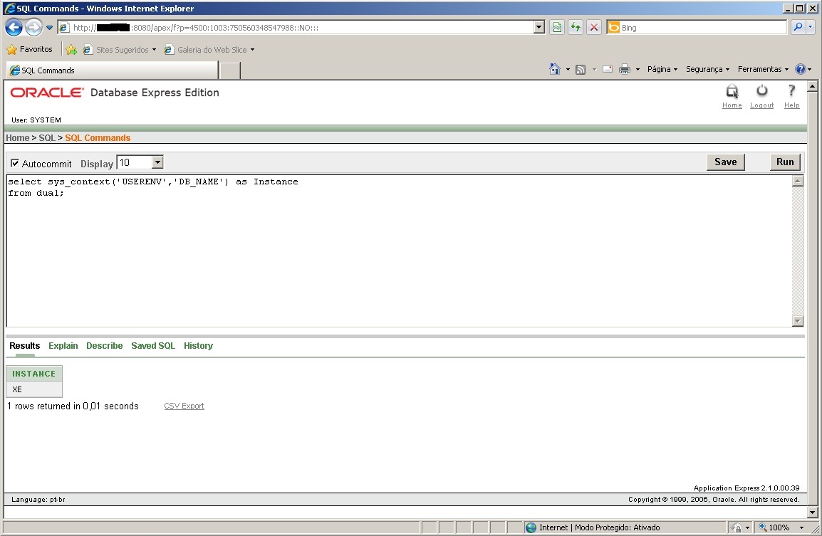 Como restaurar um banco de dados do Oracle Database 10g Express Edition ...