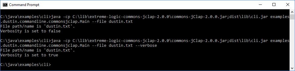 Inspired by Actual Events: Java Command-Line Interfaces (Part 19): jClap