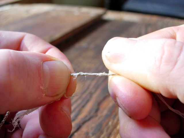 Sustainable Living Project:: Processing sinew into sewing thread and ...