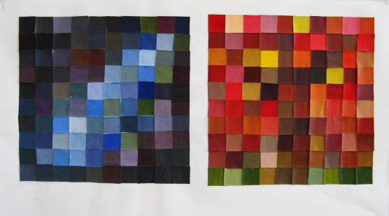 So You Missed My Class: 2D Design- Color Temperature Season Collage Project