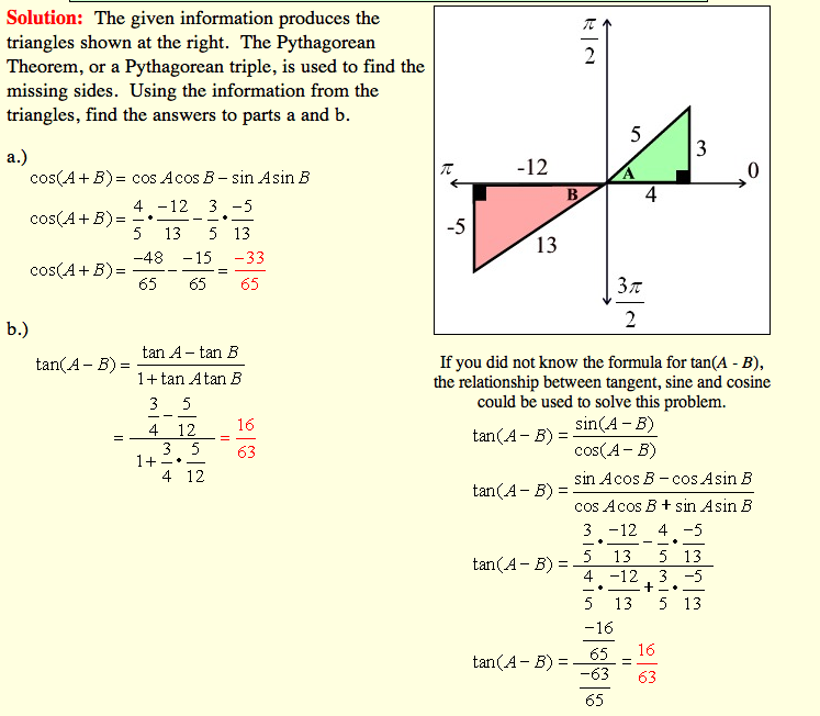 2013 S3-09 Maths Blog: TRIGONOMETRY : Compound and Double Angles
