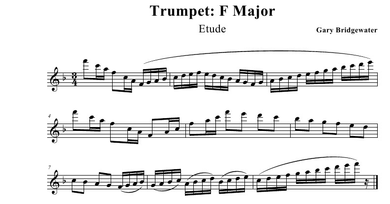 Trumpet: Trumpet: F Major