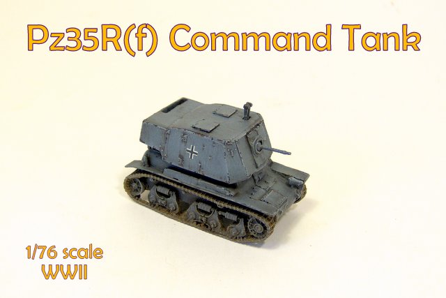 Gulumik Military Models: Pz35R(f) Command Tank 1/76 Milicast - Gallery