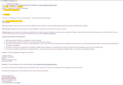 BizSchoolPrep Blog: Chicago Booth R2 Interview Invite Call