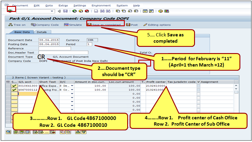 CASH REMITTANCE IN SAP / F &A | PURNEAHPO