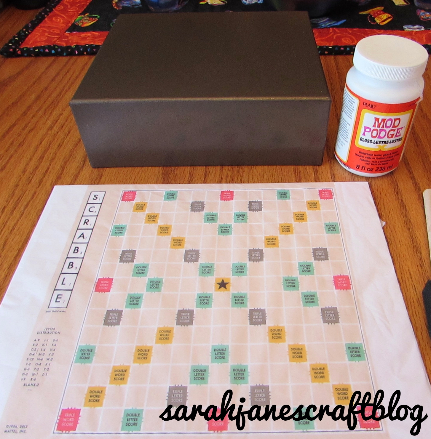 Scrabble Tile Box
