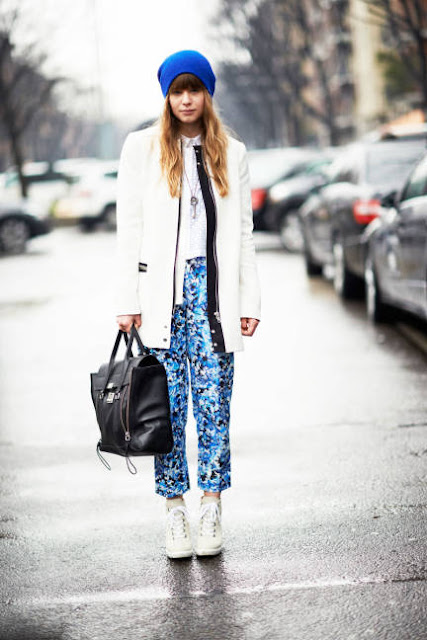 The Black Blog of Style by Gaia Audrey Torchia: 12 ways to wear BLUE ...