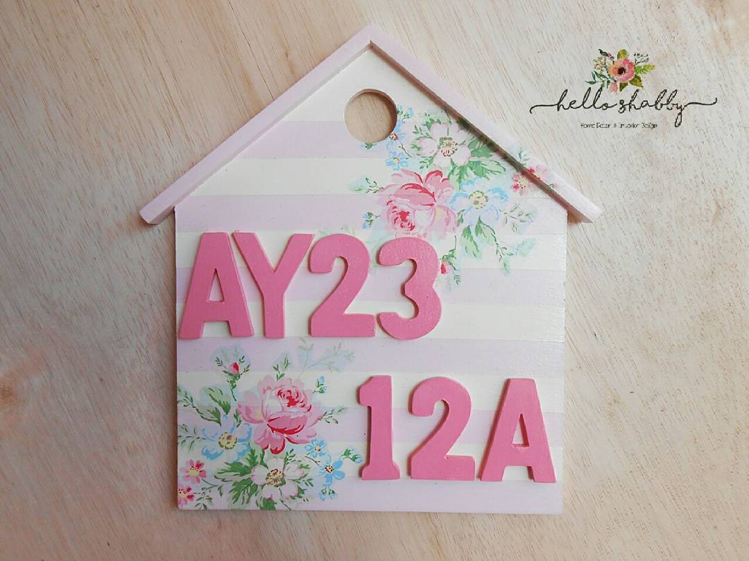 Custom Papan Alamat Rumah Unik dan Shabby Chic ~ HelloShabby.com ...