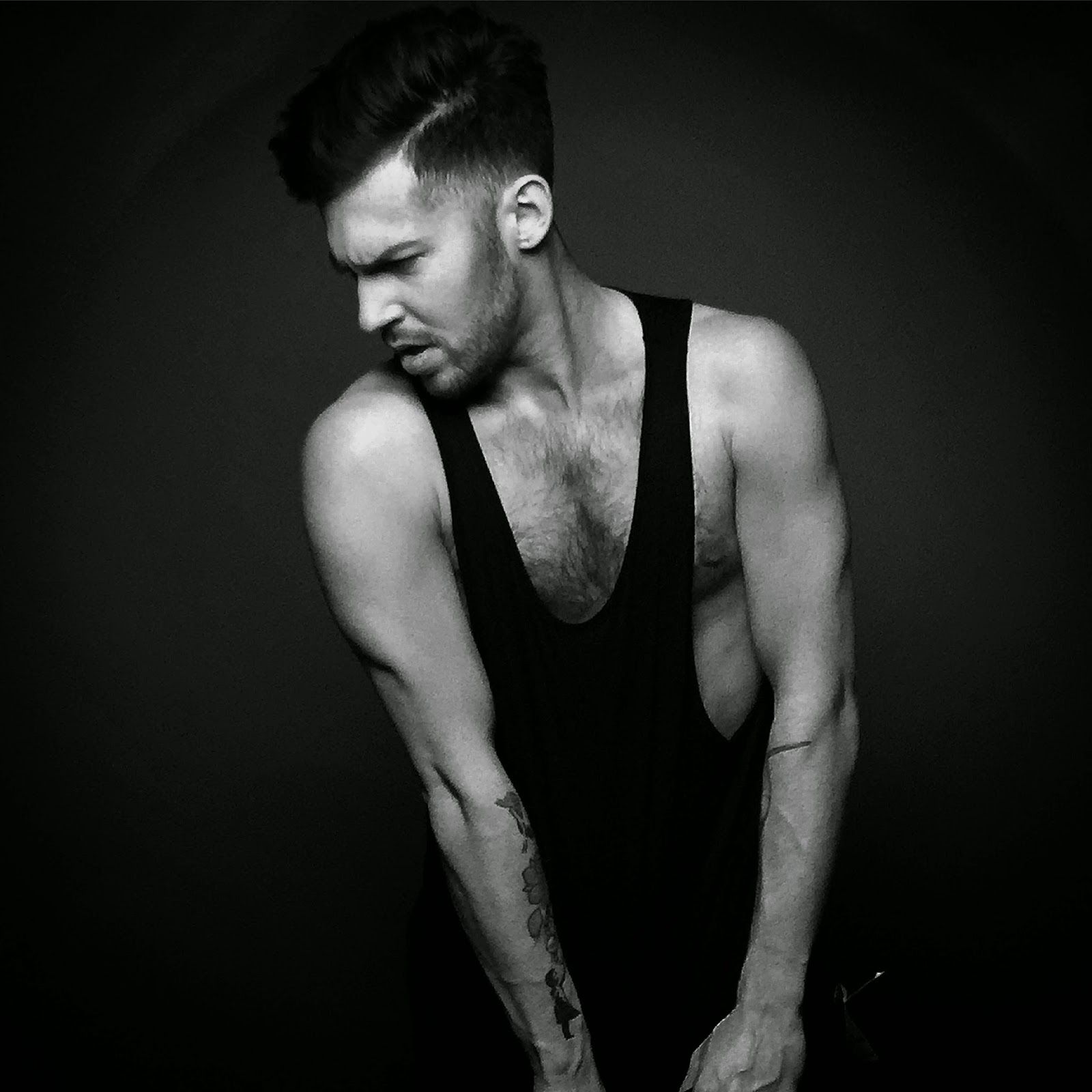 Marc Zapanta Makeup: Black & White Male Photoshoot