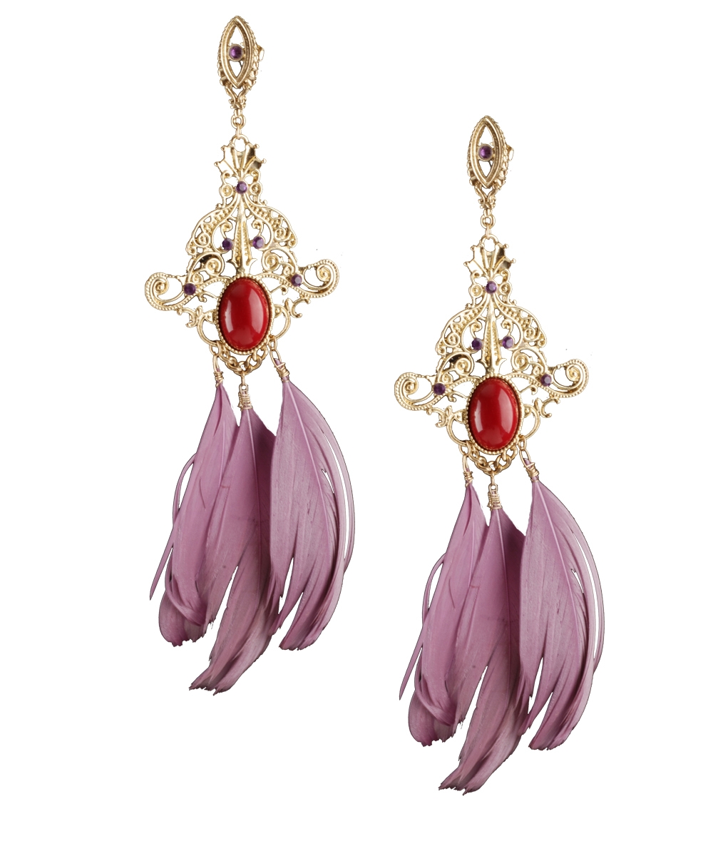 Wedding Bride: Fashion Earrings: Feather earrings