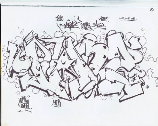 GRAFITY ART: Sketch Graffiti Alphabet Letters On Paper
