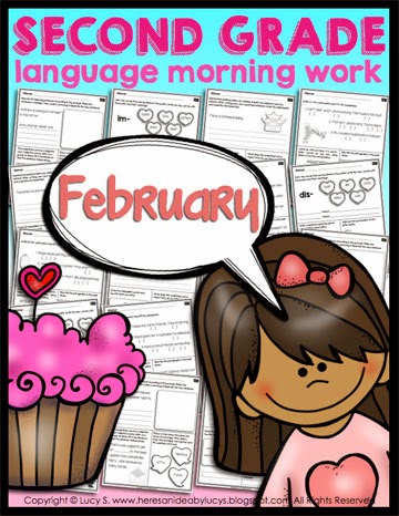 Here's an idea: Language Morning Work for 2nd grade: the sets, the ...