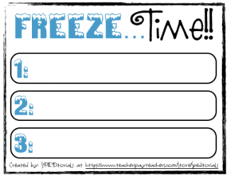 Teaching SPEDitorials: "Freeze Time" Telling Time Activity