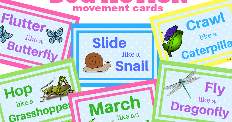 Bug Action Movement Cards - Messy Little Monster