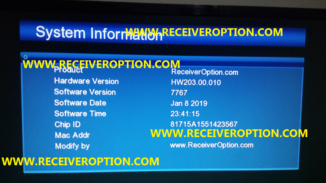GX6605S HARDWARE VERSION HW203.00.010 POWERVU KEY NEW SOFTWARE - All ...