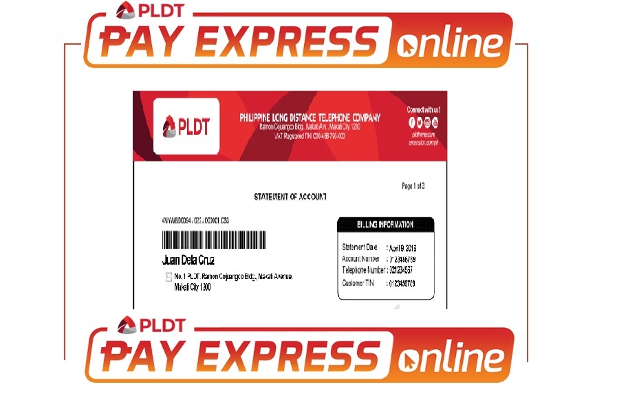 Pay PLDT Bills through Pay Express Online