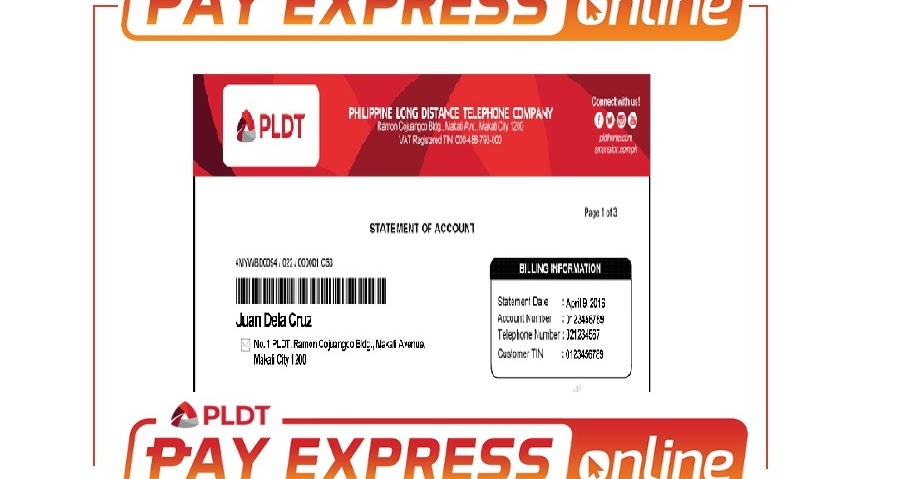 Pay PLDT Bills through Pay Express Online