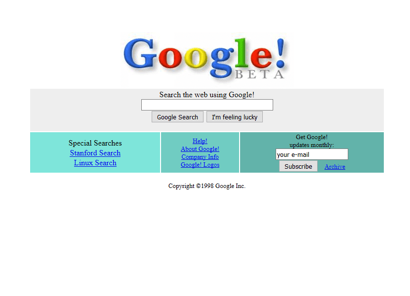 Data Deluge: Google (1998)