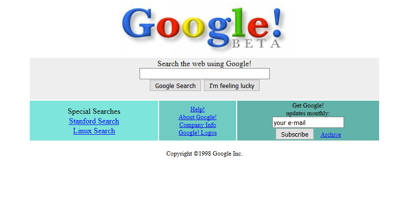 Data Deluge: Google (1998)