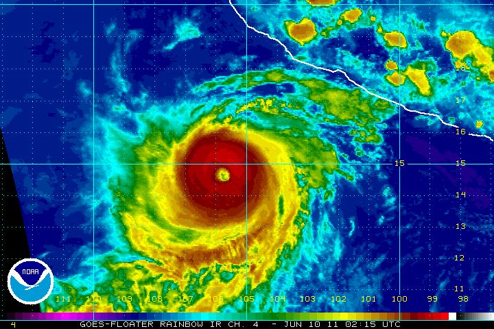 EYE OF THE STORM: Hurricane Adrian