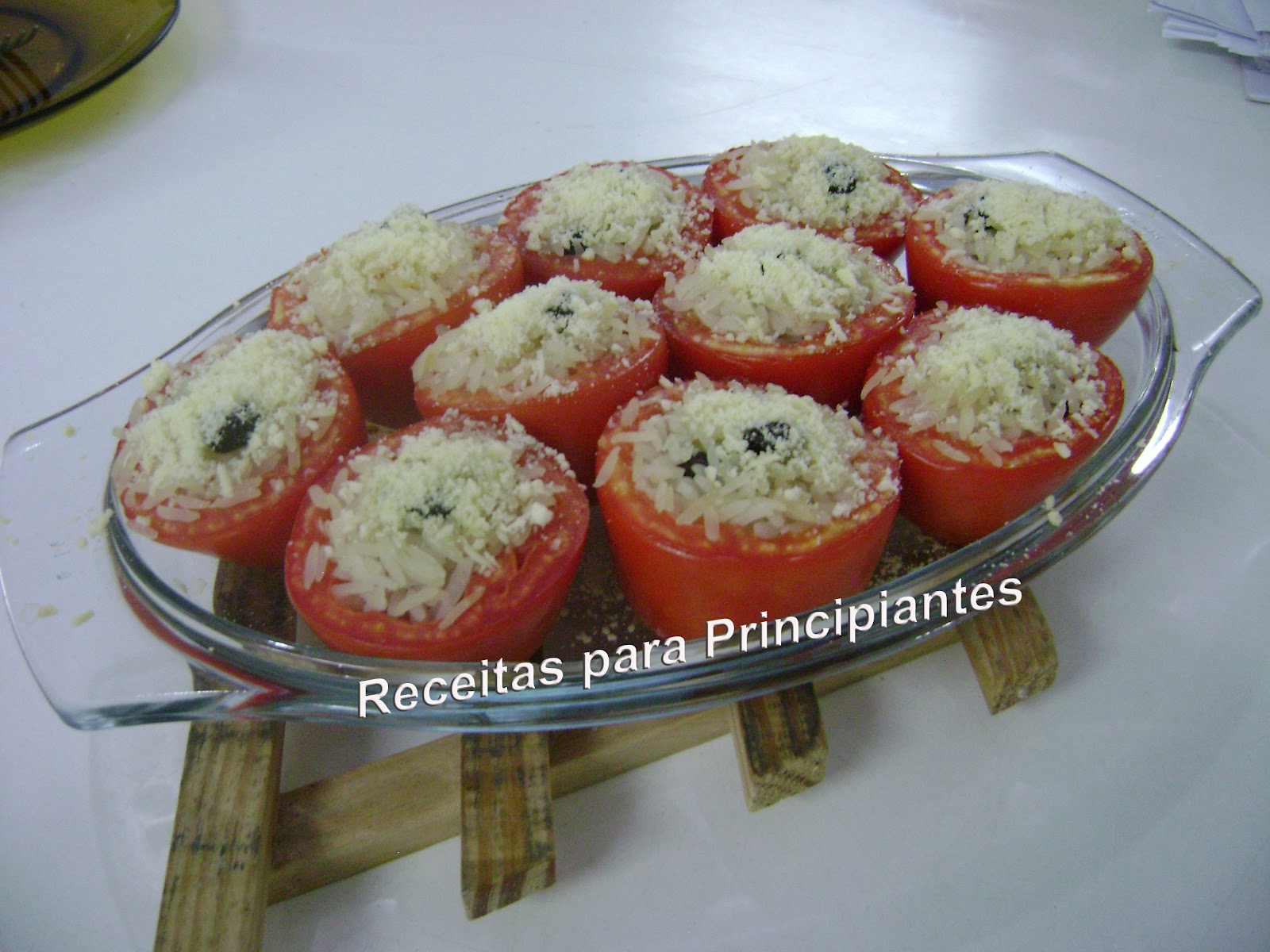 Receitas para Principiantes: Tomates Recheados com Arroz