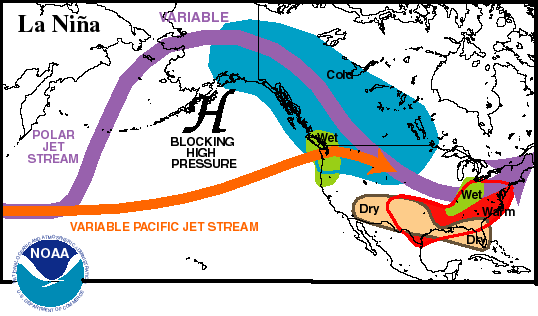 The Weather Centre: January Long-Range Outlook: La Nina Pattern ...
