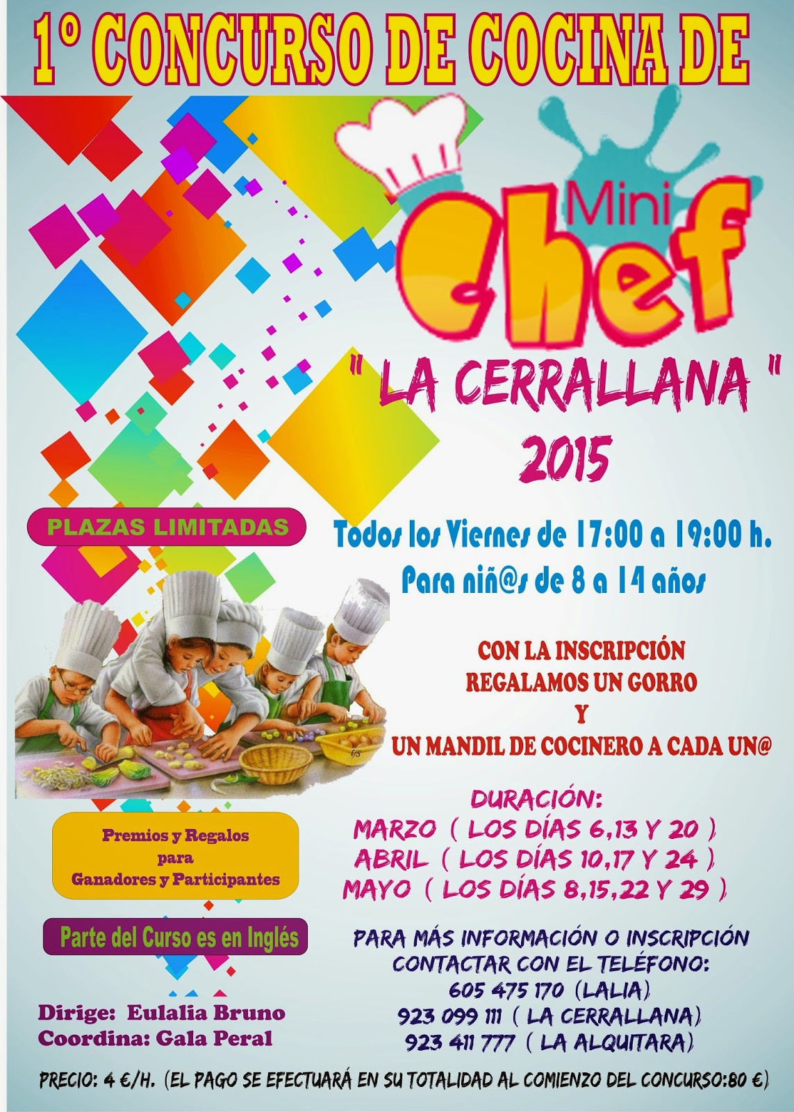 RESTAURANTE-CAFETERÍA LA CERRALLANA: CONCURSO DE COCINA MINICHEF