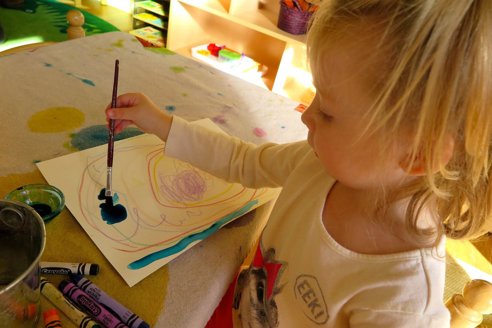 Nature and Child: Painting with the toddlers