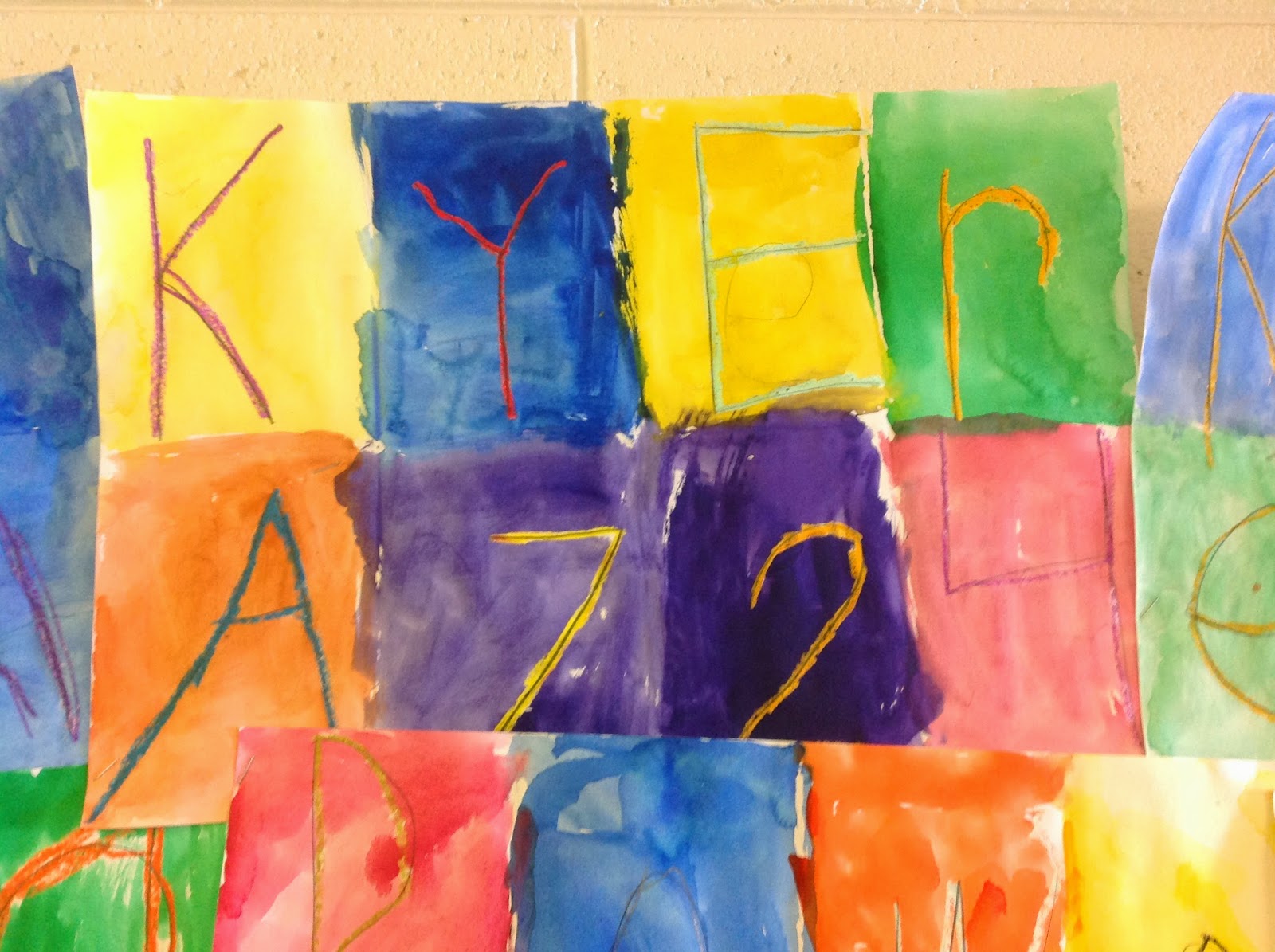 The Artsy Fartsy Art Room: Jasper Johns & 1st Grade