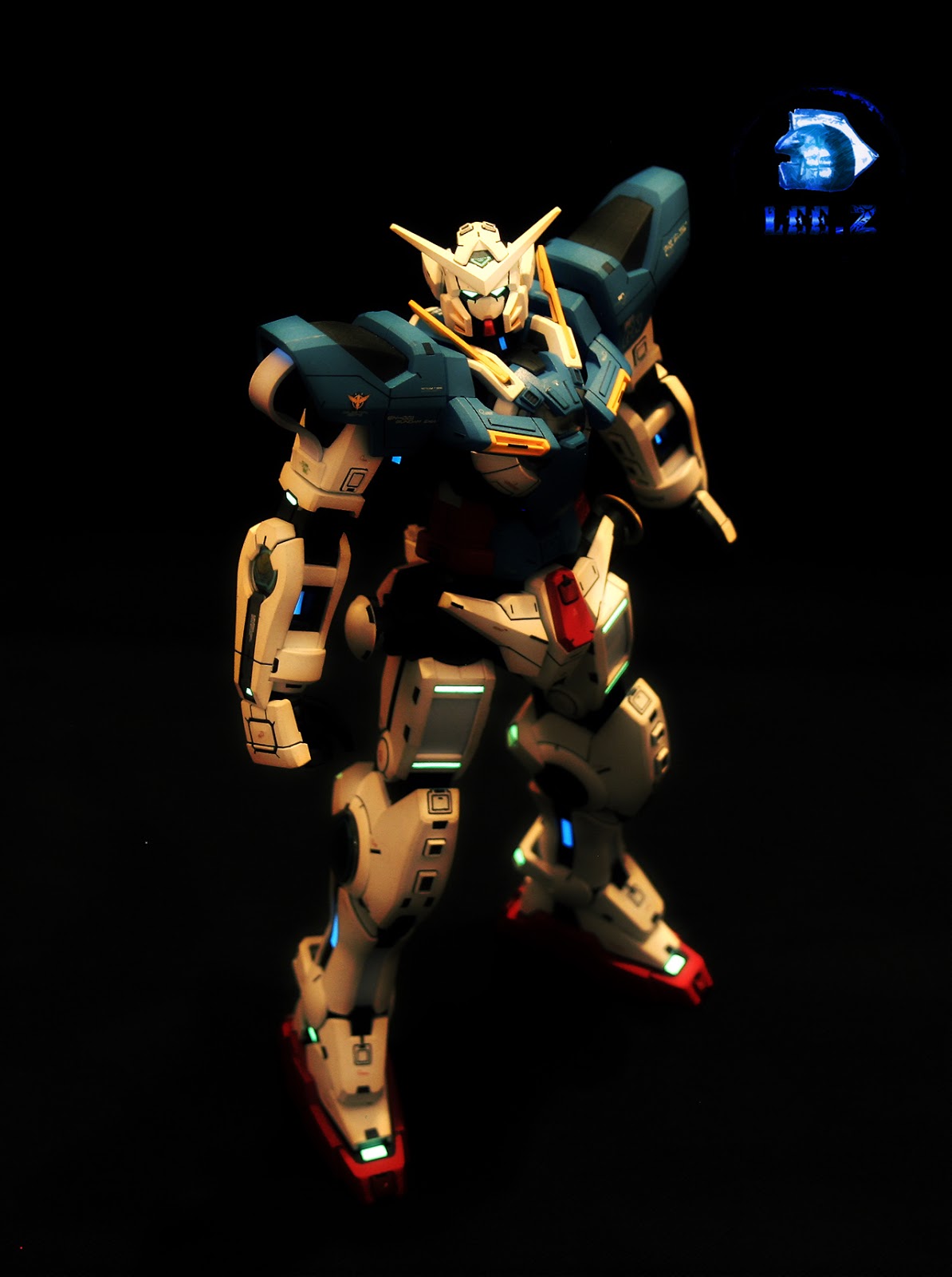 GUNDAM GUY: 1/60 Gundam Exia - Customized Build w/ Luminous Stickers