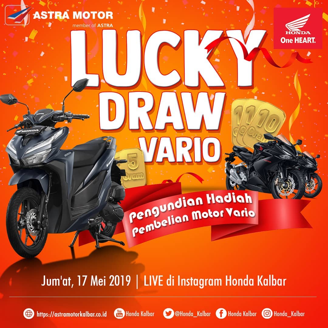 Nantikan Keseruan Lucky Draw Vario & Jurnalist Gathering Honda Kalbar ...