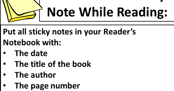 Beg, Borrow, and Teach!: Using Sticky Notes for Reading Comprehension
