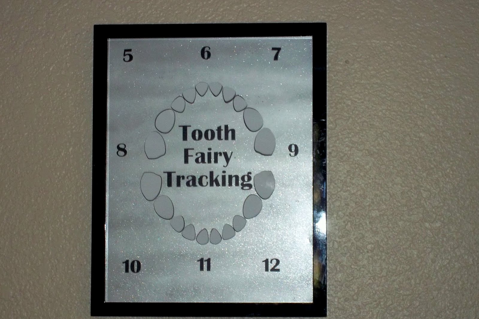 Not Just Grannies: Tooth Fairy Tracking Chart