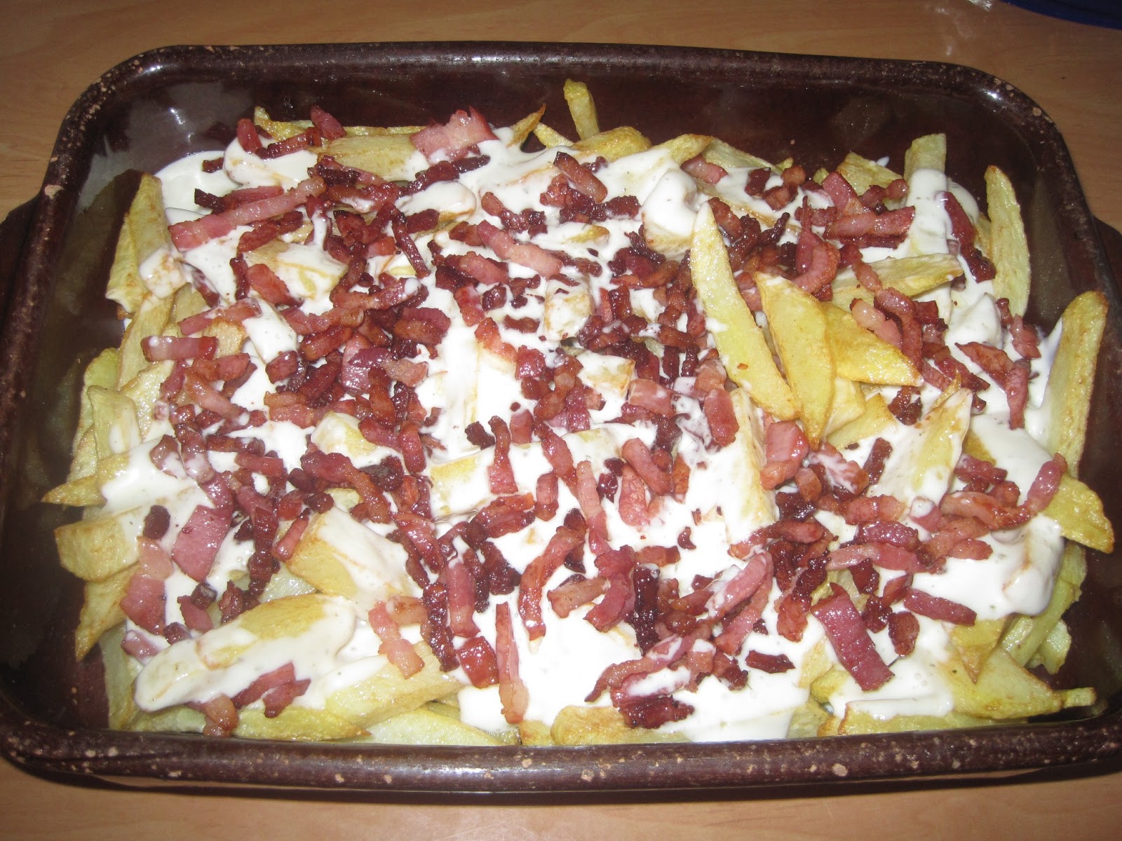 Bacon Cheese Fries de Foster´s Hollywood!!!!