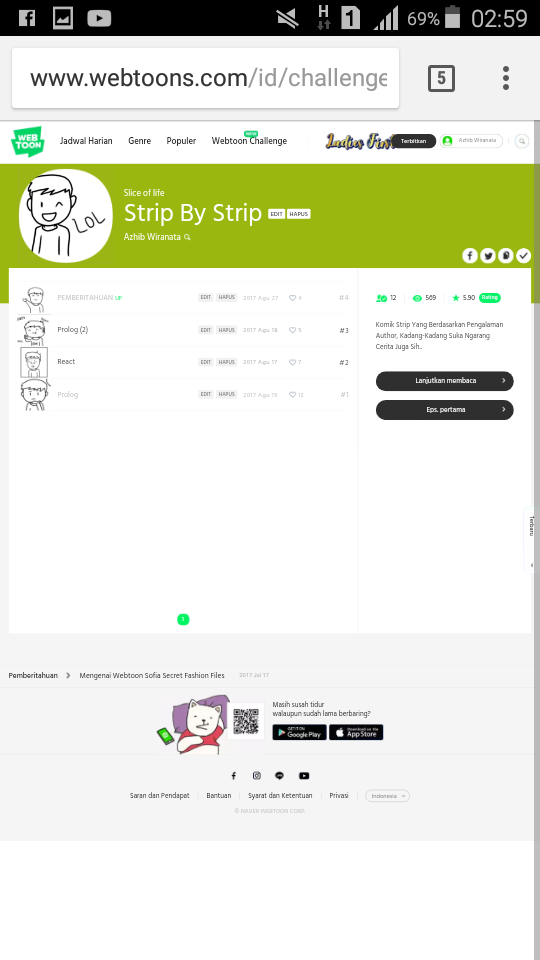Cara Mengupload Komik Di Webtoon Dengan HP